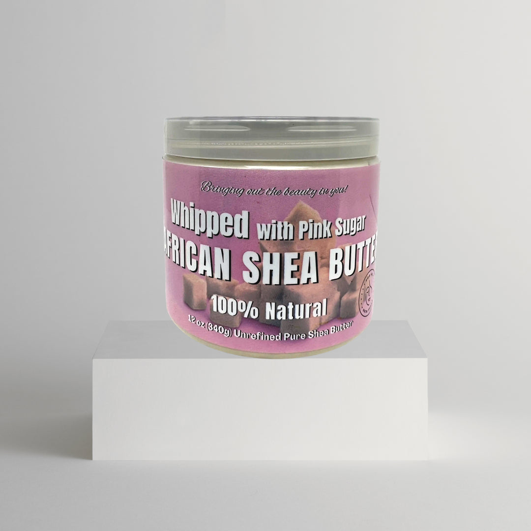 Whipped African Shea Butter- Pink Sugar Scented w/ Vitamins A, E & F ...