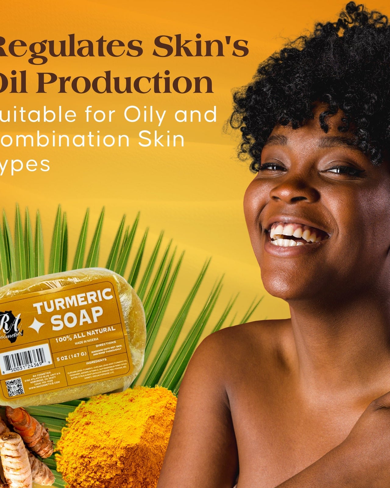 100% Natural Turmeric Soap Bar – racosmetics.com