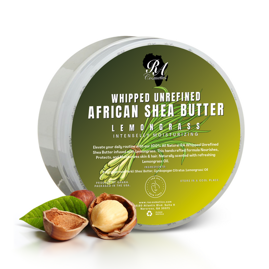 Whipped African Shea Butter - Lemongrass Scented – racosmetics.com