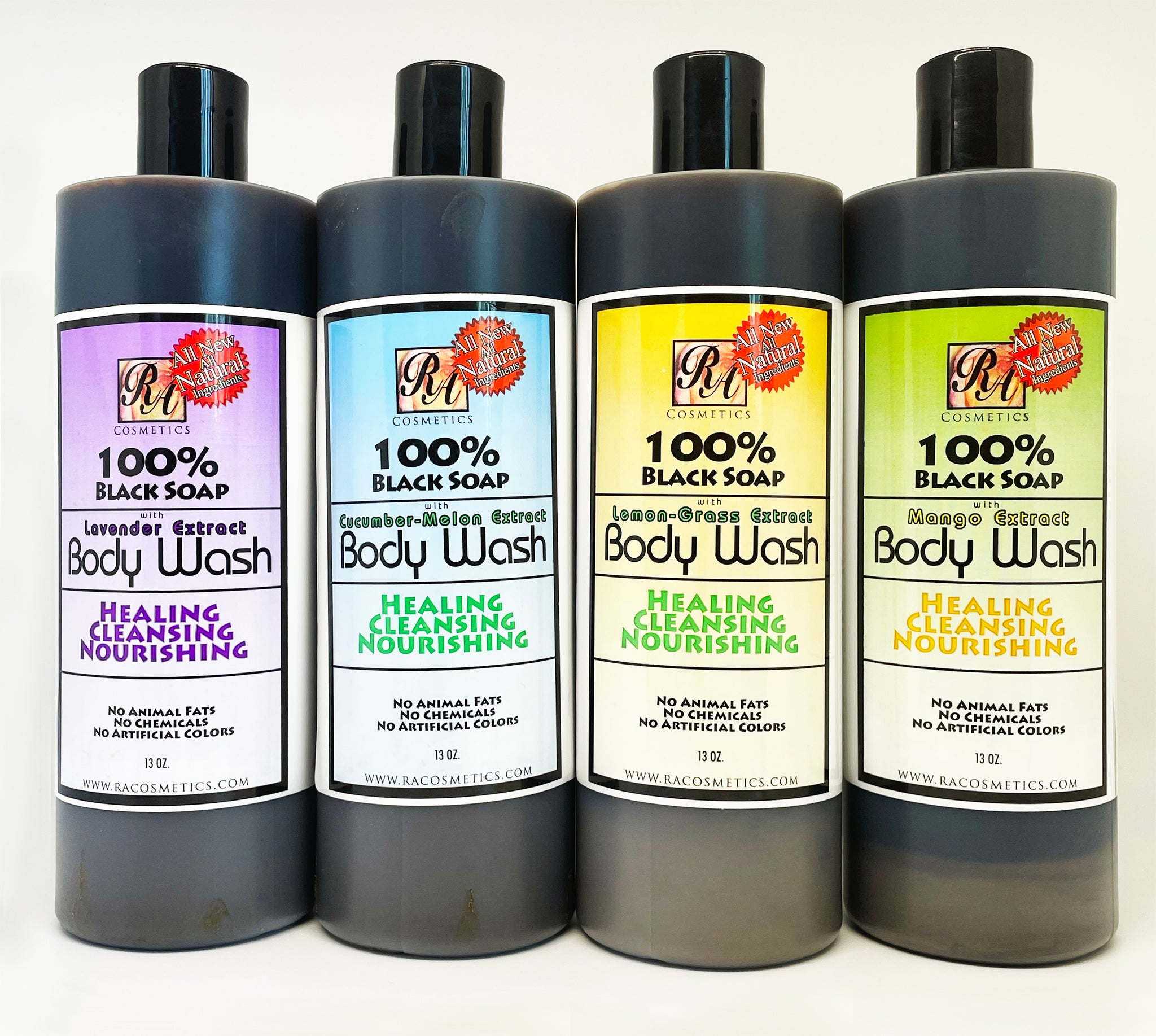 100% African Black Soap Liquid Body Wash w/ Mango – racosmetics.com